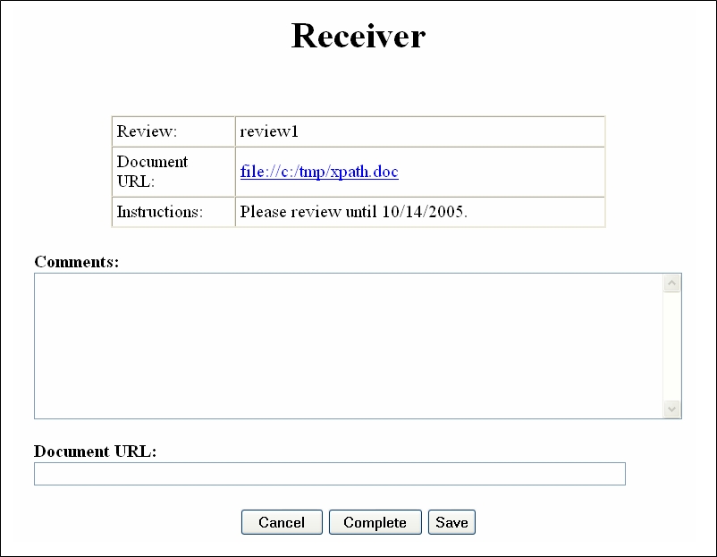 The input view is displayed: